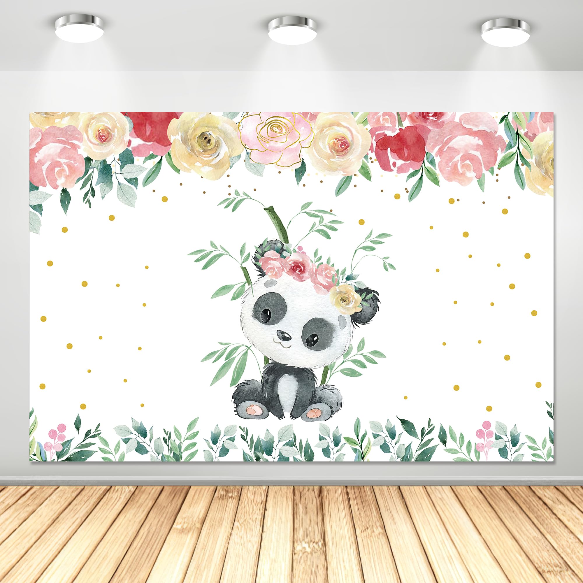 HIPVVILD Panda Party Supplies Kit, Panda Birthday Party Decorations include Balloon Garland Arch, Panda Backdrop, For Panda Theme 1st 2nd 3rd 4th Birthday Baby Shower Party Decorations