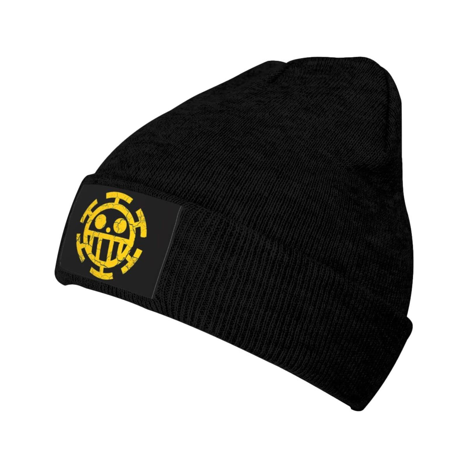 KGDHjuei Anime One Piece Warm Knit Hat Beanie Knit Hats for Cold Weather Warm Cap Black