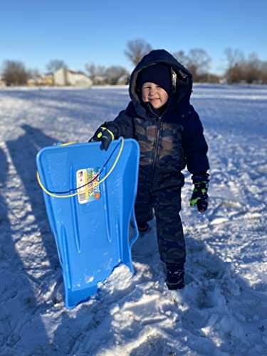 Lifetime SNO Go Snow Sled, Heavy-Duty Plastic, Winter Downhill Sled, Great for 2-4 Year Old Kids (Blue).