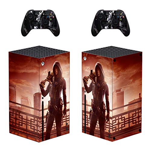 KAJAL MANI X-box-One-Series X Skin Set Gun Rainbow HD Printing Faceplate Protective for Console, Controller Skin Decal