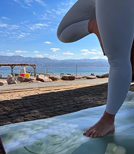 Lerne Non Slip Yoga Mat, Unbeatable Non Slip Performance, Eco Friendly for Hot Yoga, Free Carry Strap, Polyurethane (Mix)