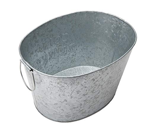 Mind Reader Beverage Bucket, 17.25"L x 11"W x 9.5"H, Silver