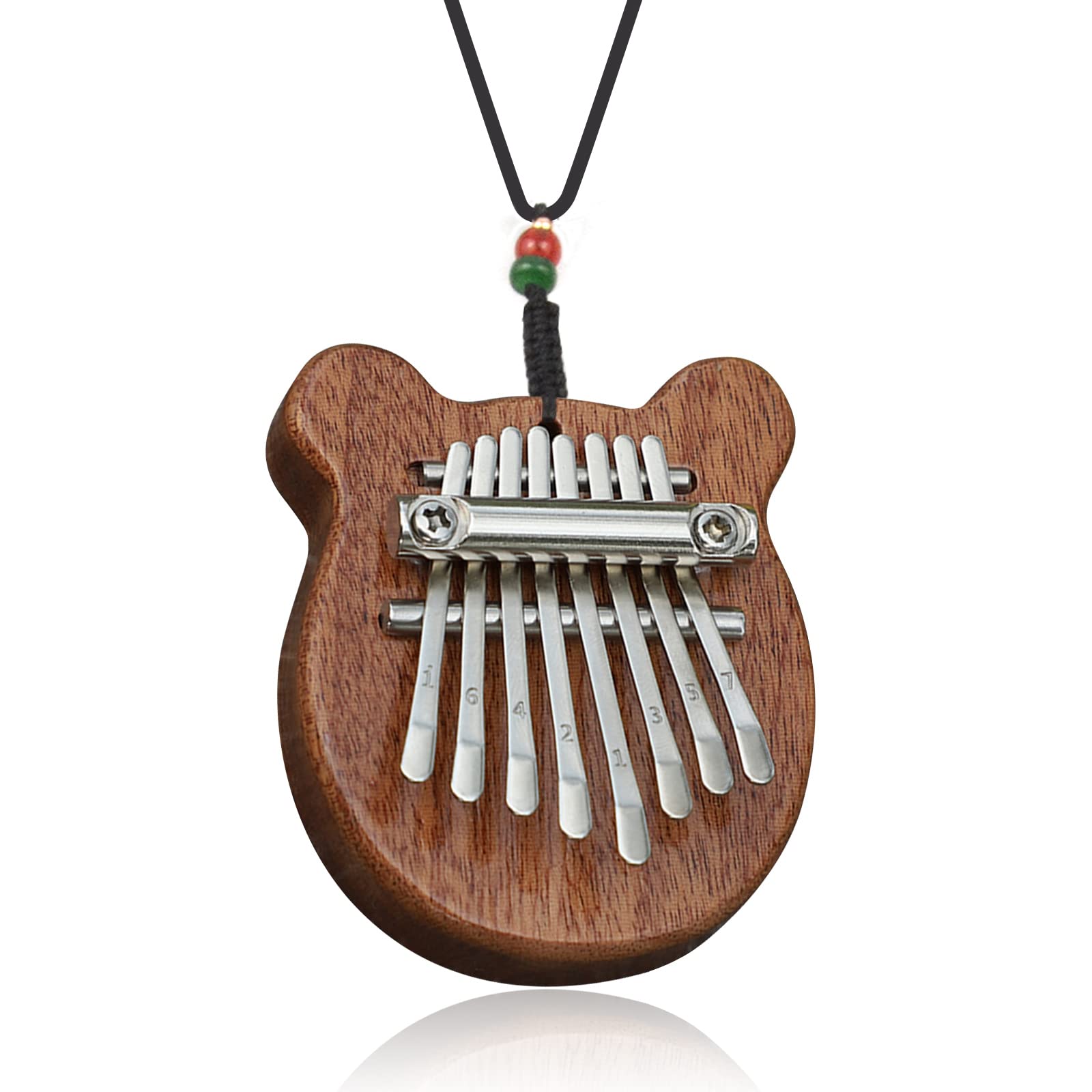Kalimba Thumb Piano - 8 Keys Tiny piano,Portable Mini Finger Piano with Lanyard, Musical Instruments for Kids and Adults, Perfect Musical Gifts for Beginners
