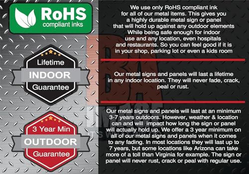 Personalized custom Metal Sign Design Your Own Multiple Colors (9x12, Vertical)