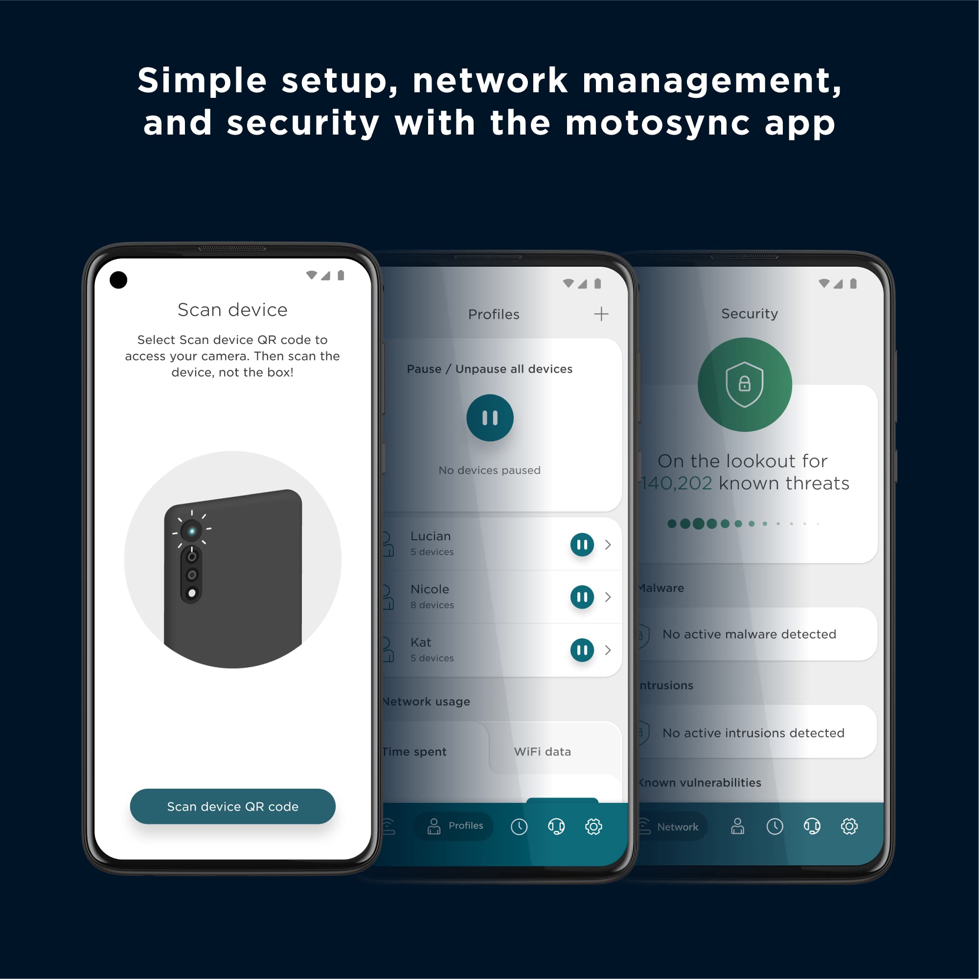 Motorola Q14 Mesh WiFi 6E Router β 3 Pack | Tri-Band | Wide Expandable Coverage | Easy Setup, Fast Steady Connections, Online Security and Expert Support with The Intelligent App