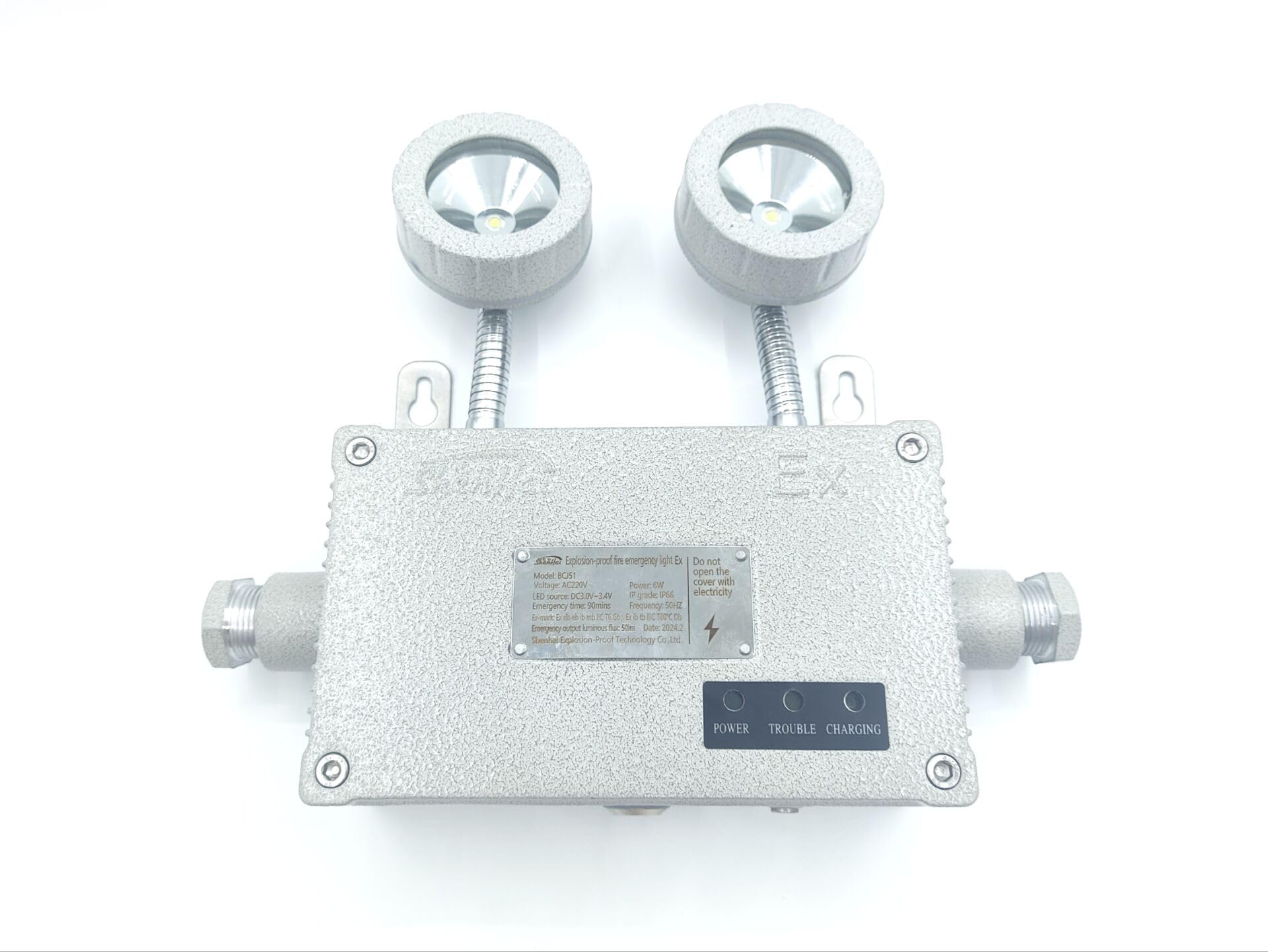 SHENHAIEX Explosion Proof Emergency Lighting fixtures BCJ51-2 * 3W Waterproof and dustproof Lights Input Voltage AC220V