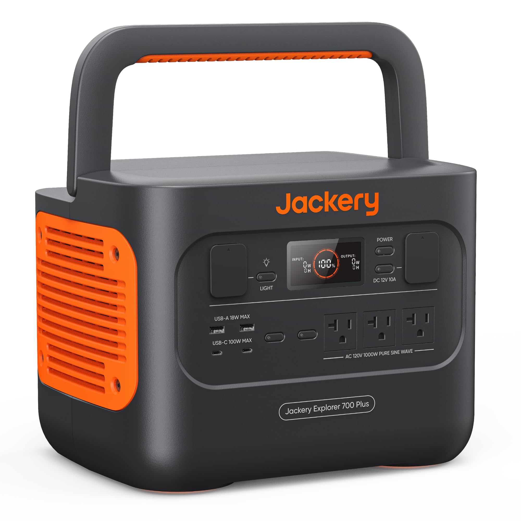 Jackery Explorer 700 Plus Portable Power Station Backup Power Solution 1000W (2000W Peak) 1.7 H Fast Wall Charging