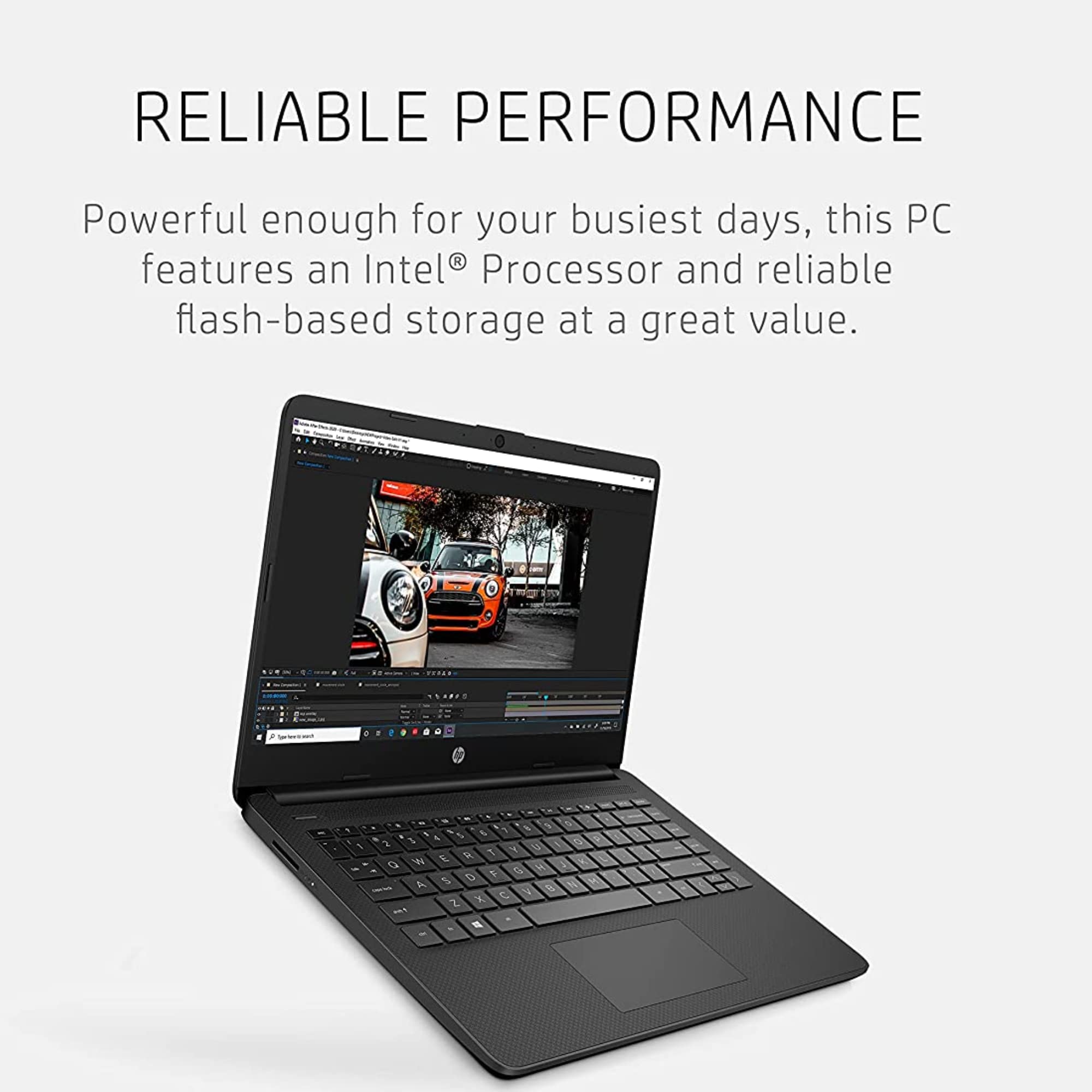 HP Latest Stream 14" HD Laptop, Intel Celeron Processor, 8GB Memory, 64GB eMMC Storage, Fast Charge, HDMI, Up to 11 Hours Long Battery Life, Office 365 1-Year, Win 11 S, Microfiber Bundle, Black