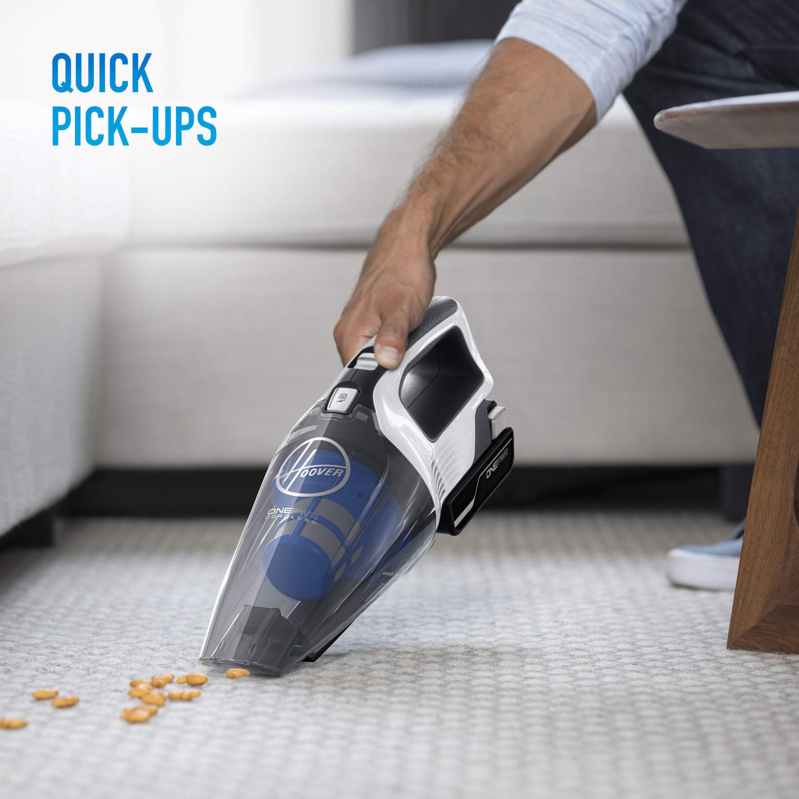 Hoover ONEPWR Cordless Hand Held Vacuum Cleaner, Battery Powered, Lightweight, BH57005, White