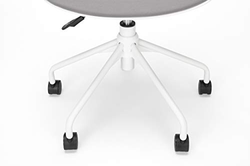 HON Basyx Contempo Light Task, Office Chair, White/Charcoal