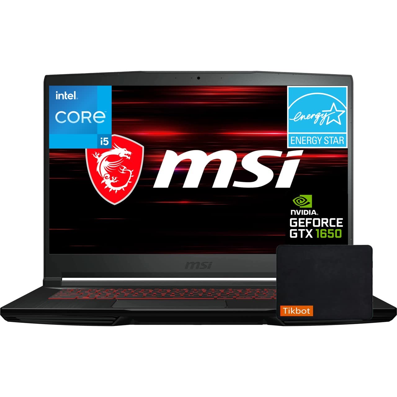 MSI - GF63 15.6" Gaming Laptop - Intel Core i5 10500H - NVIDIA GeForce GTX 1650 - Black - w/Mouse Pad (32GB RAM | 1TB PCIe SSD)