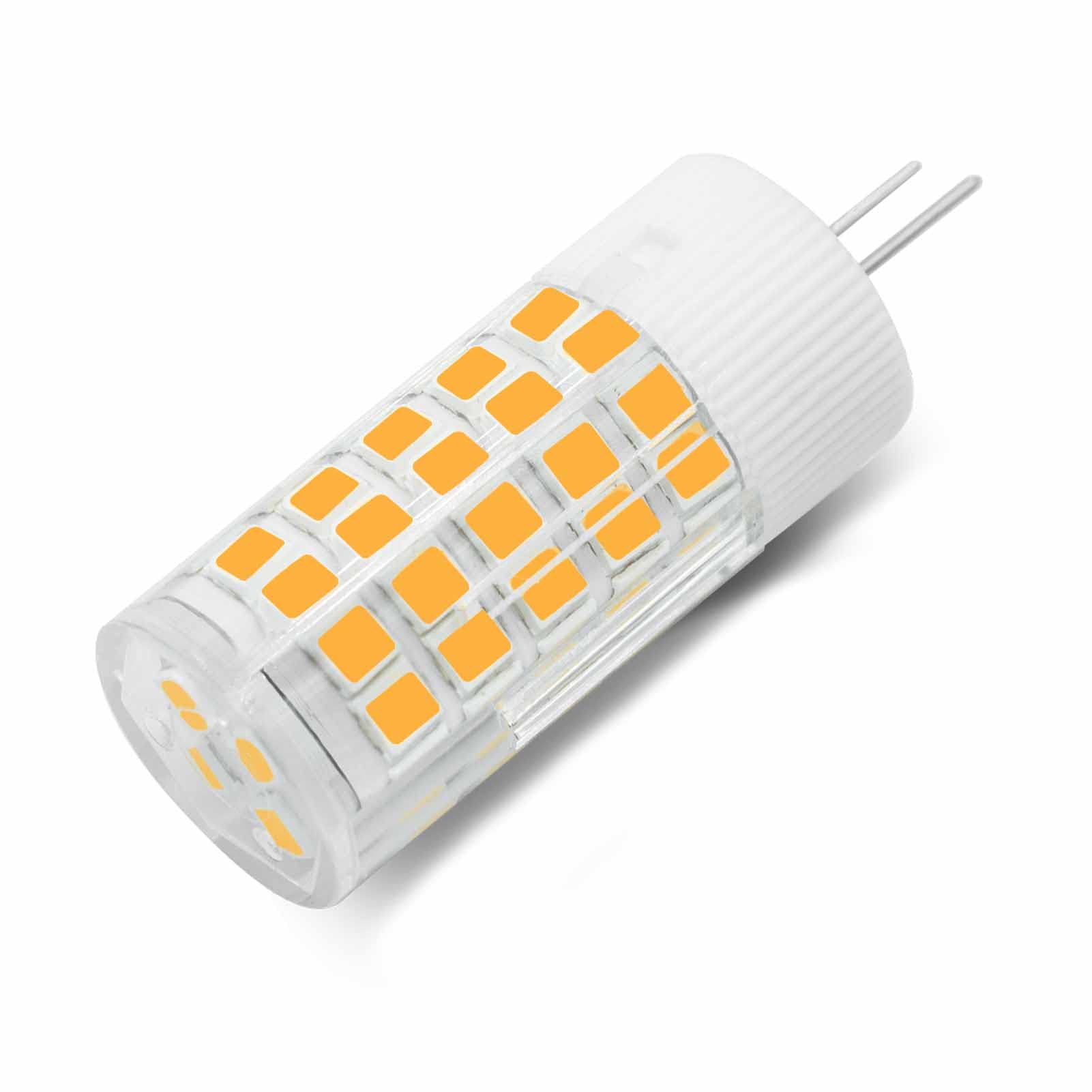 LIENNGKE 5 Pack G4 12V LED Light Bulb 4W 40W Halogen Equivalent Warm White 2700k AC DC 400 Lumen G4 Bi-Pin Base Bulbs Street Landscape Lighting