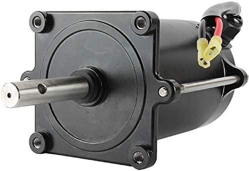 New 12 Volt Salt Spreader Motor Compatible with/Replacement For Buyer 1400601SS 1400701SS 2.5-4.5 Cubic YD Conveyor 3016309 4.606in OD, 0.748in Shaft OD, 10.669in Length