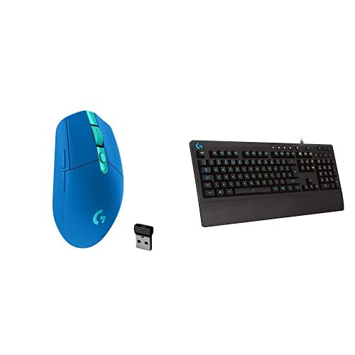 Logitech G305 Lightspeed Wireless Gaming Mouse + G213 Prodigy Gaming Keyboard Bundle - Blue