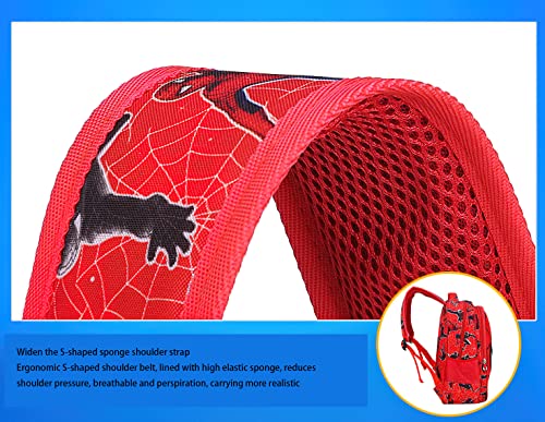 ZDKESGD School Backpack for teen boys girls 3D Comic Schoolbag Anime Cartoon Waterproof Bookbag