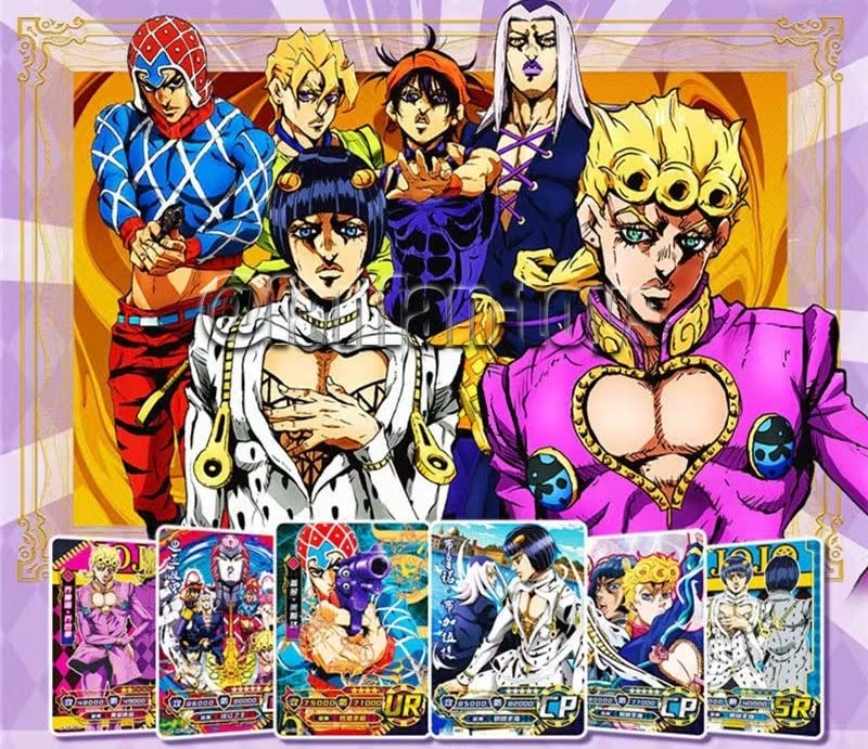 JoJo's Bizarre Adventures Cards - Anime Trading Cards Booster Packs - TCG CCG Collectable Trading Card Game (10 Packs)