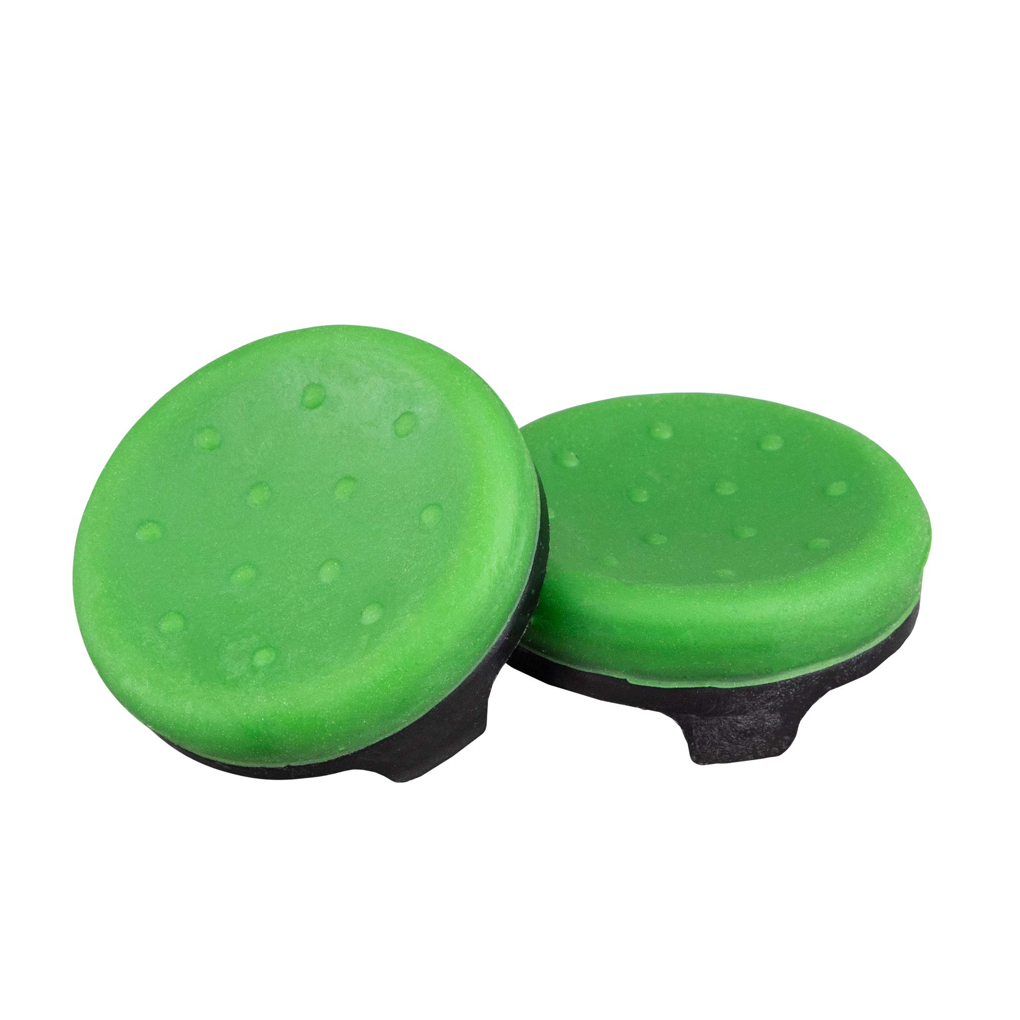 KontrolFreek Alpha for Playstation 4 (PS4) and Playstation 5 (PS5) | Performance Thumbsticks | 2 Low-Rise Concave | Green