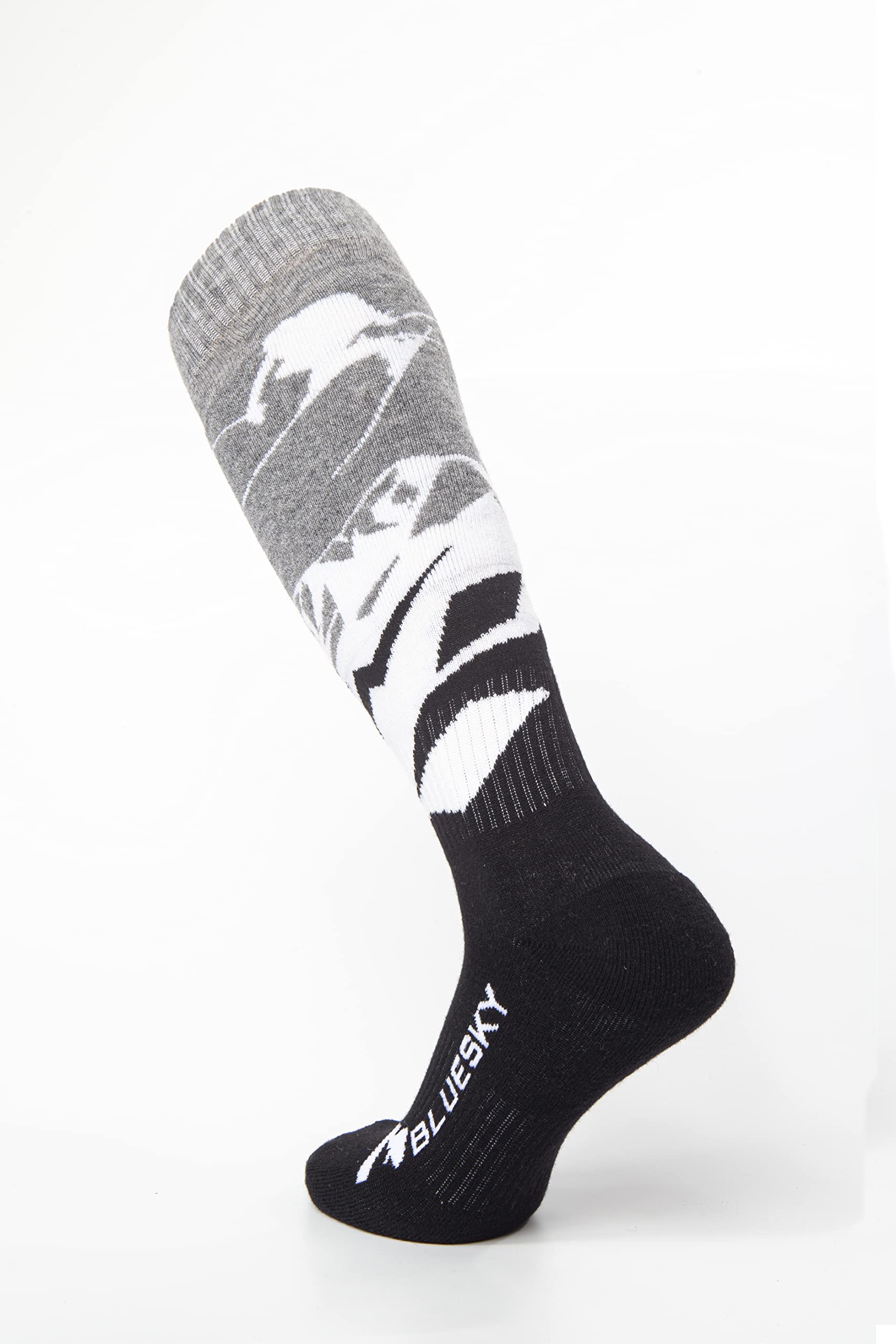 Merino Wool Ski Socks / Hiking Socks for Men&Women, Sportsman (Black Large)