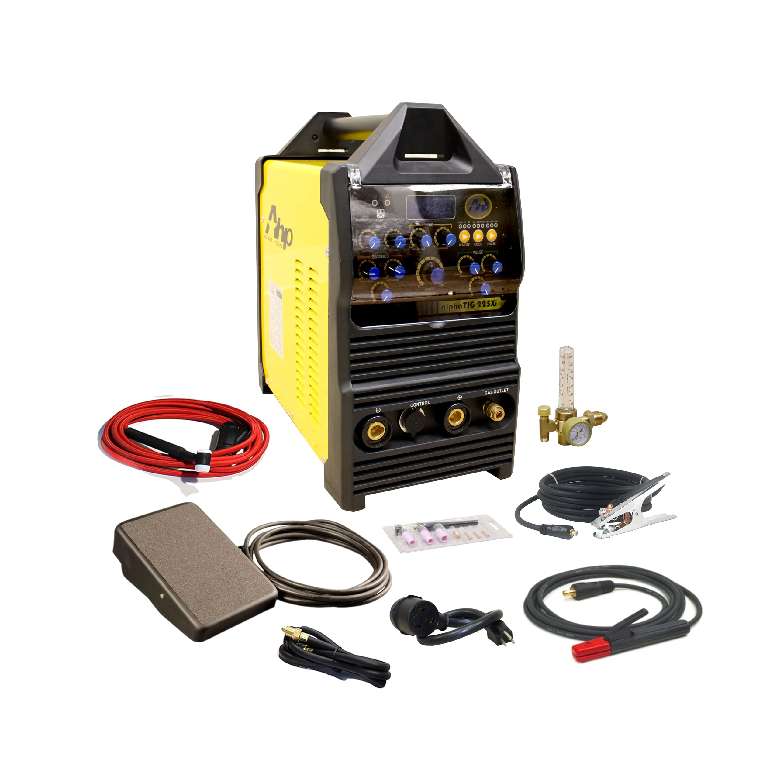 New 2024 AHP Alpha-TIG 225Xi 200 Amp IGBT AC/DC Pulse TIG/Stick Welder 110v/220v Dual Voltage