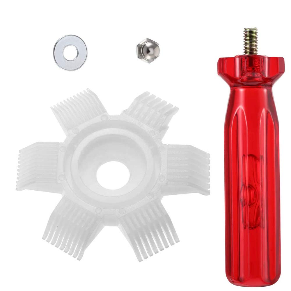 KINMAD 4 Pieces Air Conditioner Condenser Fin Cleaning Brush Coil Condenser Fin Straightener Comb Stainless Steel Air Refrigerator Fin Cleaner Whisk Brush