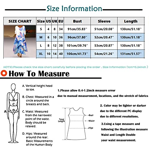 Midi Length Long Sleeve Maxi Dress for Women Asymmetrical Hem Button Down V Neck Casual Dresses Flowy A Line Blue