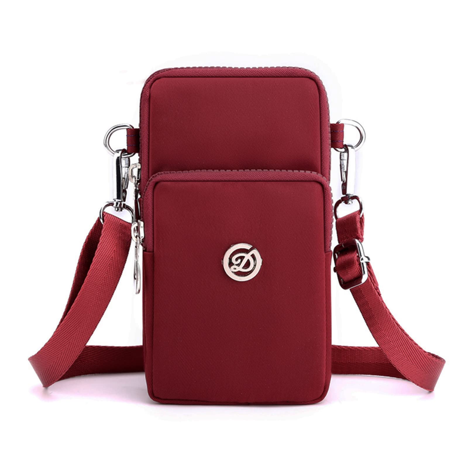Leather Real Crossbody Small Messenger Mini Wallet Card CellPhone For Women Handbag With Credit Shoulder (C, One Size)