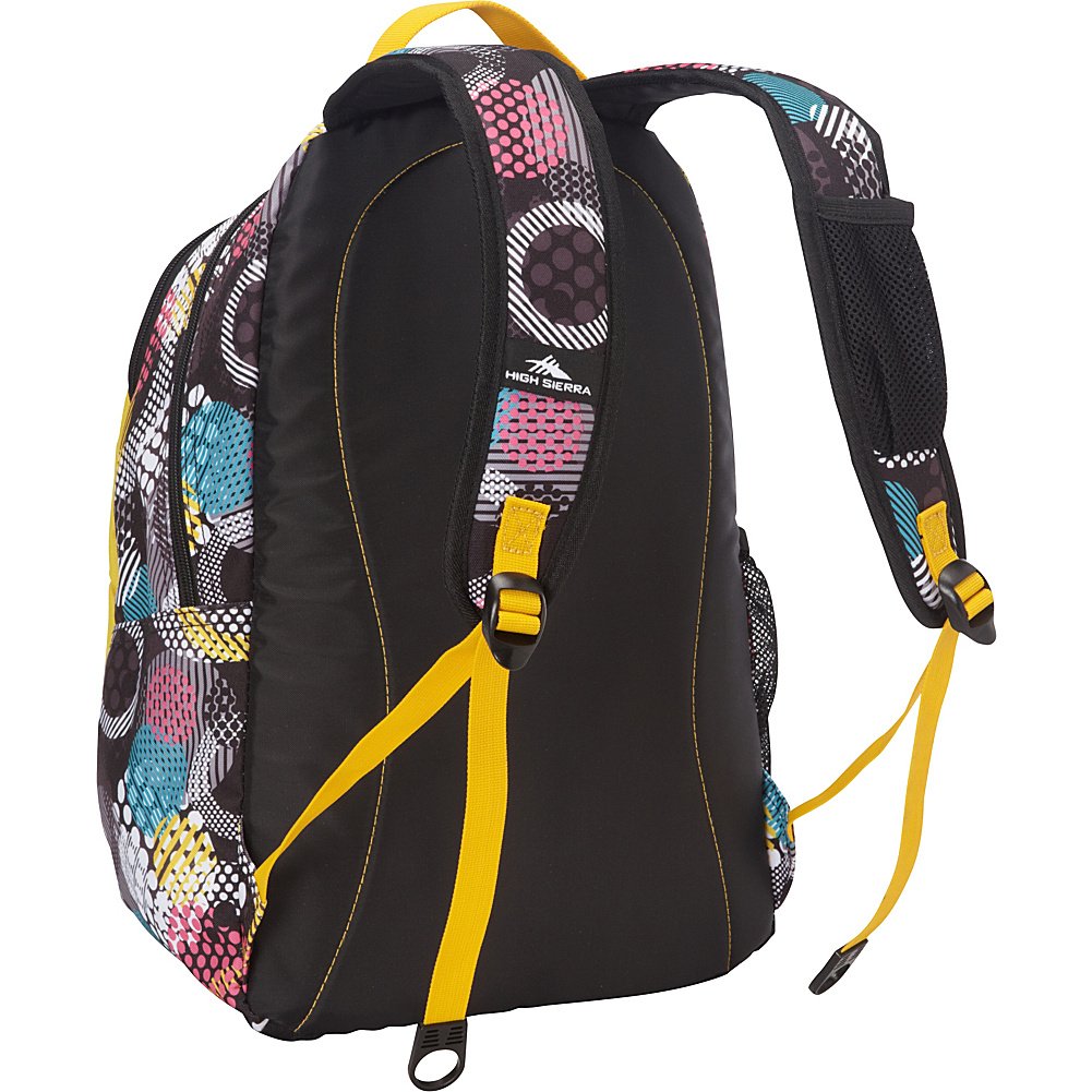 High Sierra Curve Backpack, Black (Black/Black/Black), 18.5 x 12.5 x 8.5-Inch