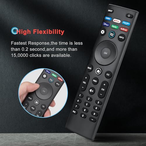 Universal Remote Control XRT140 for VIZIO Smart TV Remote Replacement XRT136 Smartcast D-Series E-Series M-Series P/PX-Series V-Series
