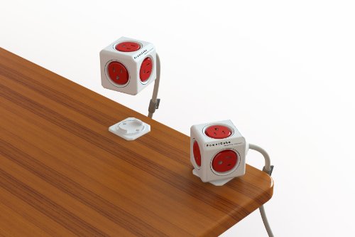 PowerCube Extended, 5 Outlet Adapter and Surge Protector 5ft Extension Cord Power Strip with 5 outlets 4320RD/USEXPC