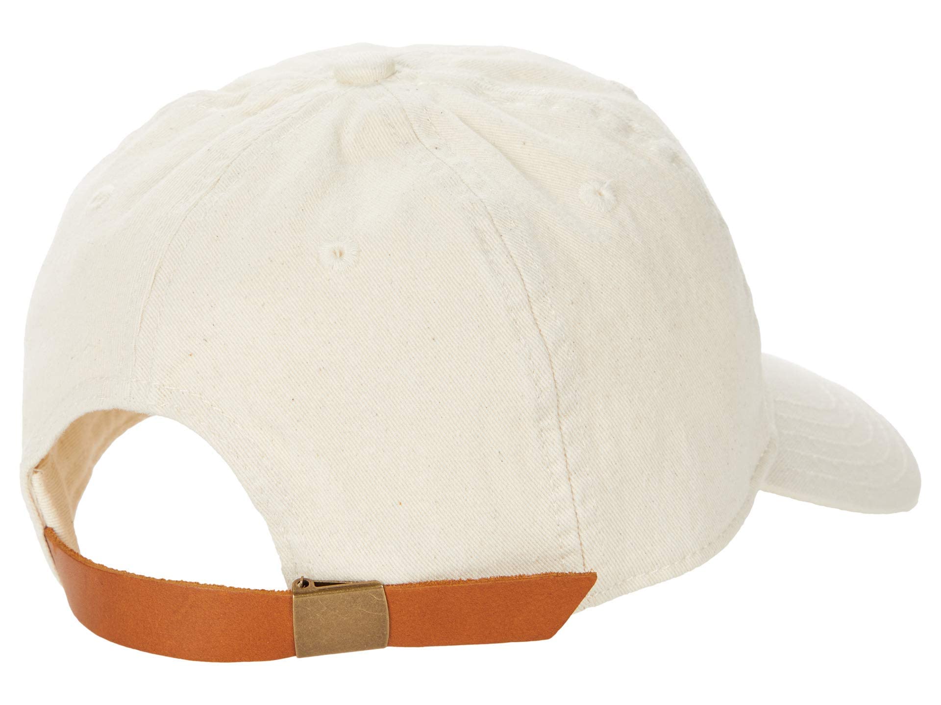 Madewell Organic Cotton Broken-in Baseball Cap - Pure Cotton Construction - Leather Back Strap Closure Alabaster One Size One Size