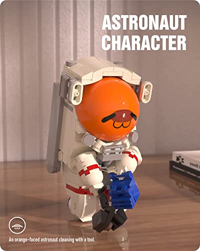 Nifeliz Pet Lover Astronaut Building Set, Creative Space Astronaut Decorations for Adults and Kids, Build-and-Display Model, Collectible Astronaut Gift Building Sets (423 PCS)