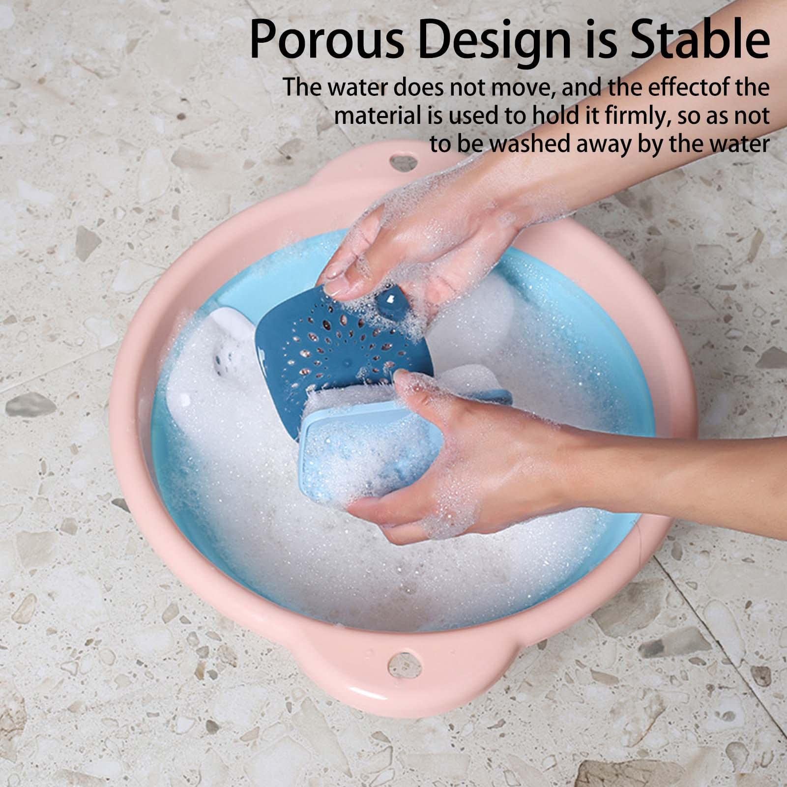 Shower Drain, Hair Catcher Shower Drain, Kitchen Sink Strainer, Square Bathtub Drain, Silicone Bath Tub Hair Catchers Hair Collector Trap with Small Handle