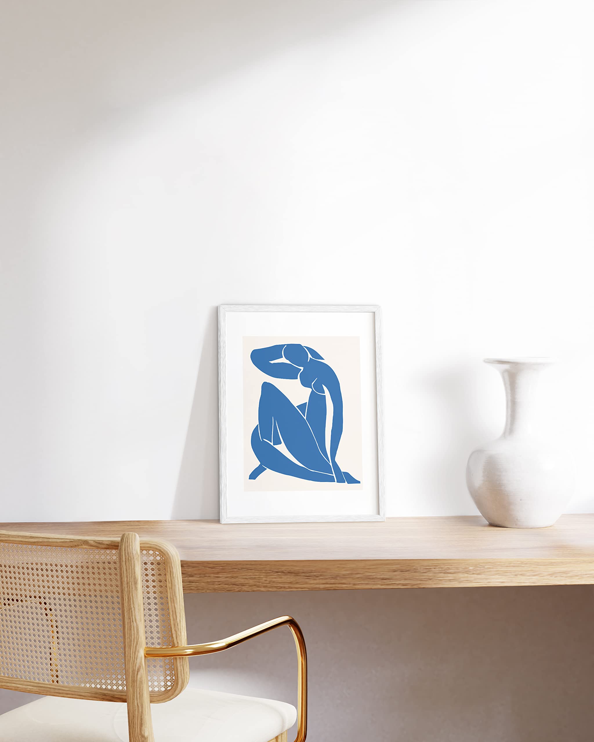 HAUS AND HUES 11x14 White Picture Frame - White 11x14 Picture Frame Wood, White Picture Frame 11x14 Wood Frame, Modern Picture Frame 11x14 Picture Frame White Wood Frame 11x14 (White Oak)