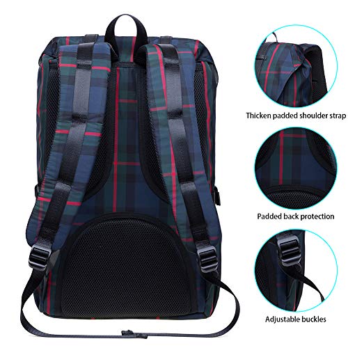 KAUKKO Laptop Travel Backpack, Outdoor Rucksack Fits 15.6 Inch Laptop(15-black)