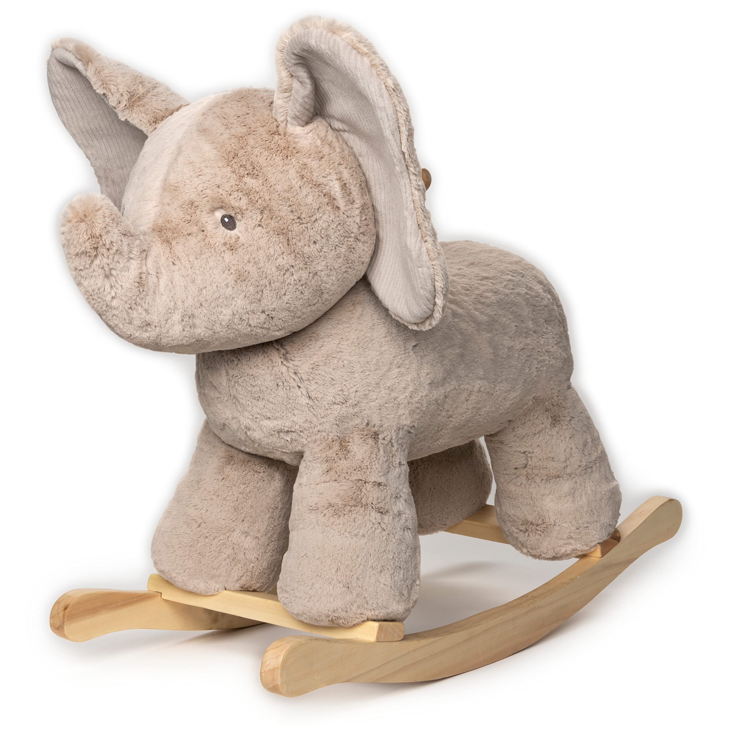 GUND Baby Lamb Rocker with Wooden Base Plush Stuffed Animal Nursery, Cream, 21.5"
