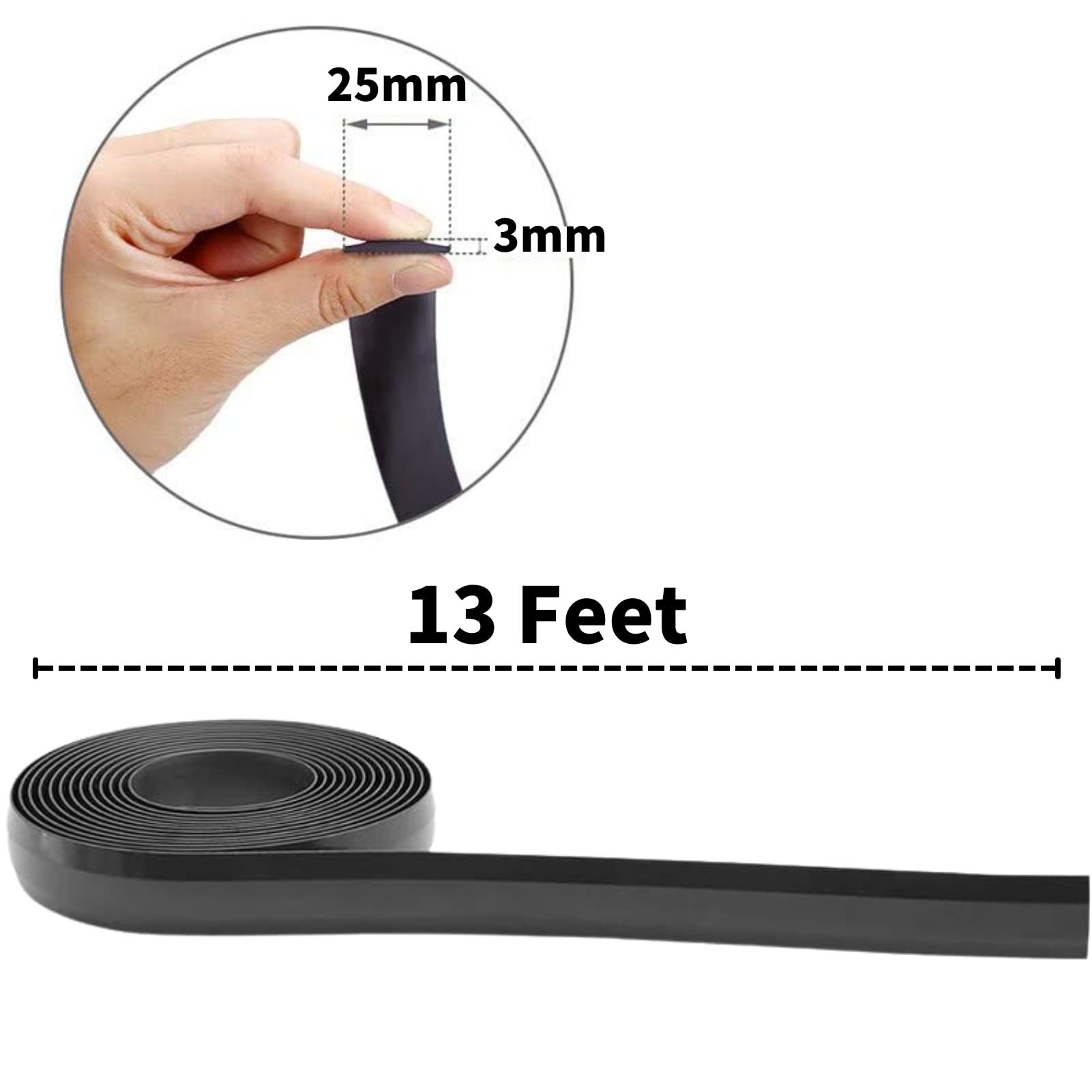 getalong 2 Pack Boundary Magnetic Markers Strips Tape Compatible for Neato, Shark ION Robot Vacuum Attachment Boundary Strips(13 Feet)