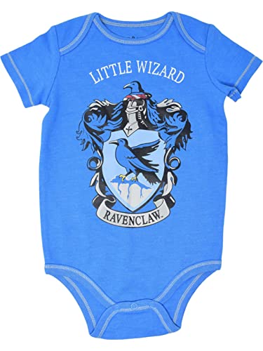 Harry Potter Hogwarts Newborn Baby Boys 4 Pack Short Sleeve Bodysuits 4-pack 0-3 Months