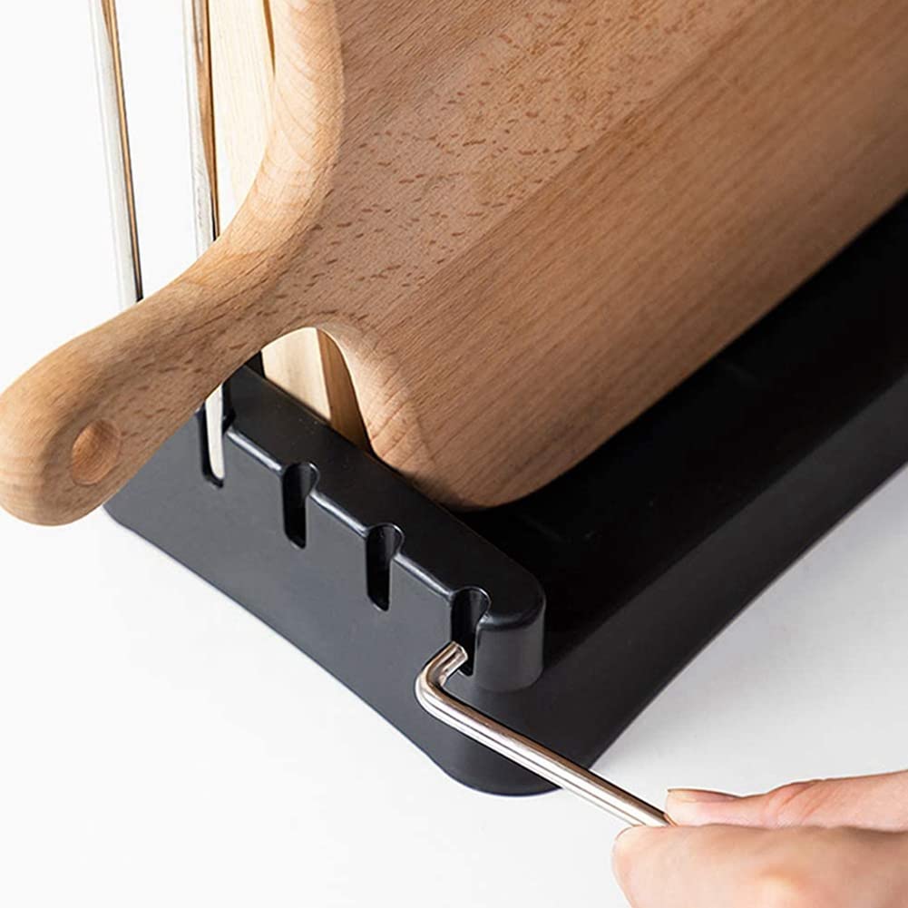 Jaquiain Cutting Boards Holder, Organizer Pantry Rack Bakeware Holder Chopping Board Organizer Kitchen Countertop Storage White