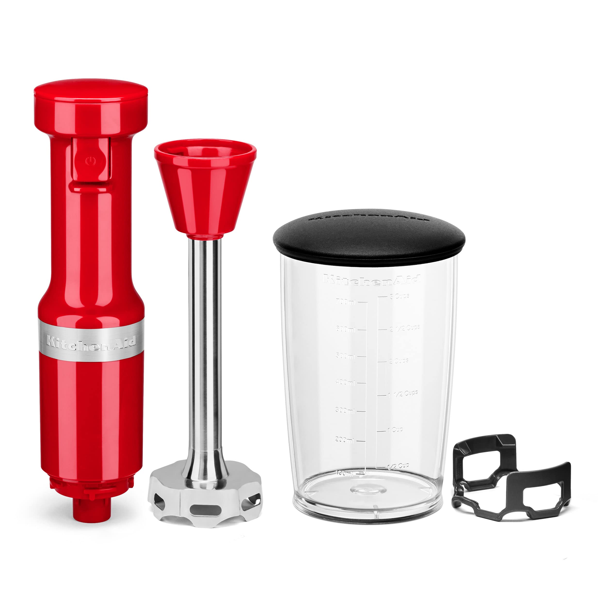KitchenAid Variable Speed Corded Hand Blender KHBV53, Passion Red