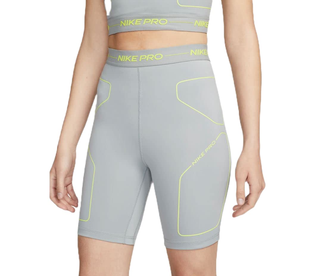 Nike PRO Women's 7" Combat Shorts (Particle Grey) Size Medium