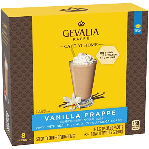 Gevalia Cafe at Home Vanilla Frappe Coffee Mix (8 Packets)