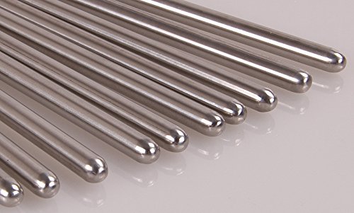 Korean Chopsticks, 5 Pairs Premium Reusable Metal Stainless Steel Chopsticks Cool Chopsticks Dishwasher Safe Easy to Use Metal Chop Stick Utensils by Hot6sl