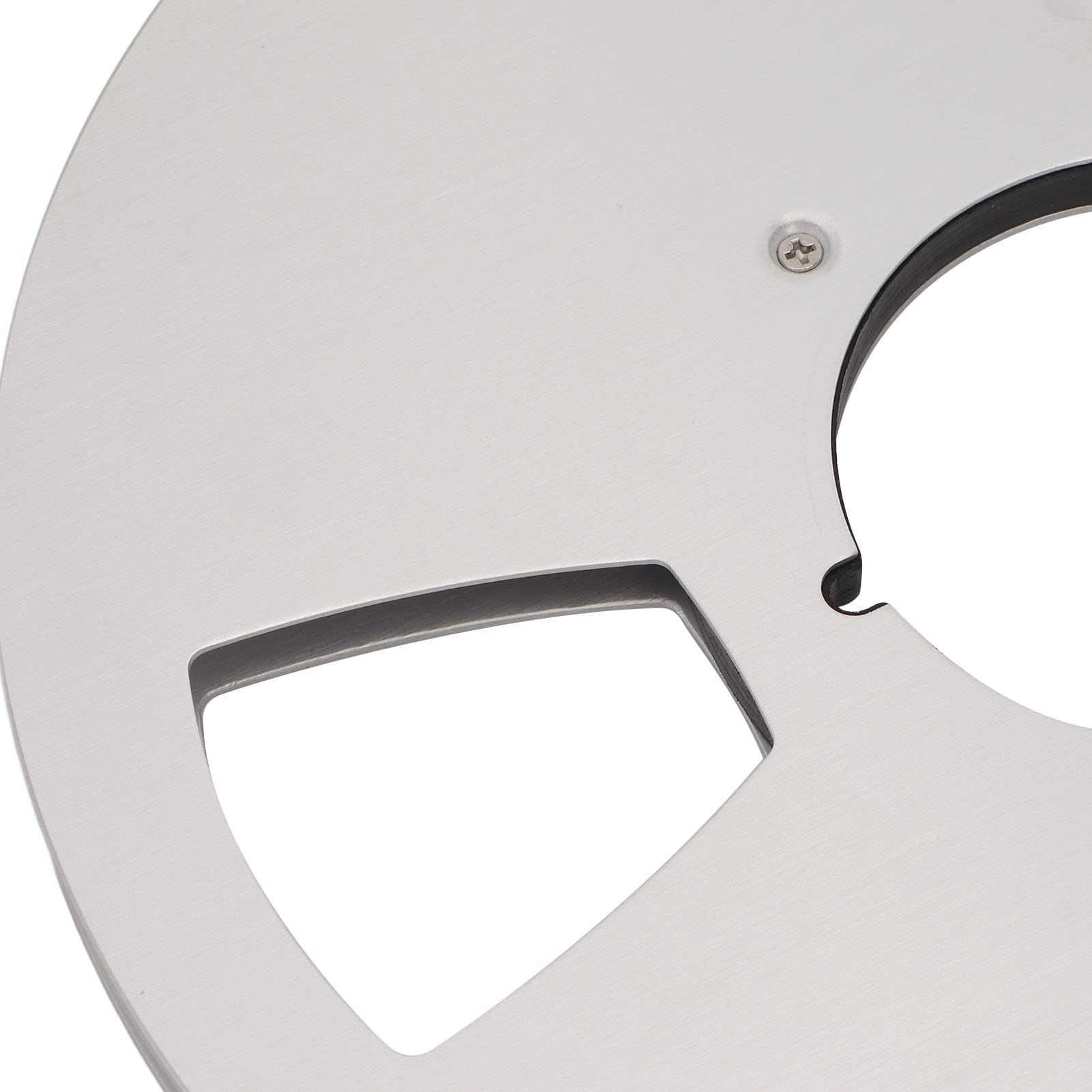 Recording Tape Reel, Sturdy Aluminum Alloy Bend Resistant 14 10 Inch Empty Tape Reel Empty Disc Opening Machine Parts for Reel Tape Recorder Accessory (Silver)