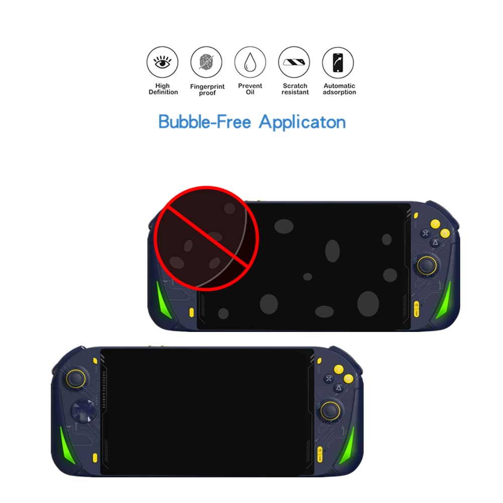 MIHENCE [ 3PCS Compatible for AOKZOE A1 Screen Protector, PET Premium Real HD Protective Film Compatible for Aokzoe A1 8 Inch Mini Handheld Game Console