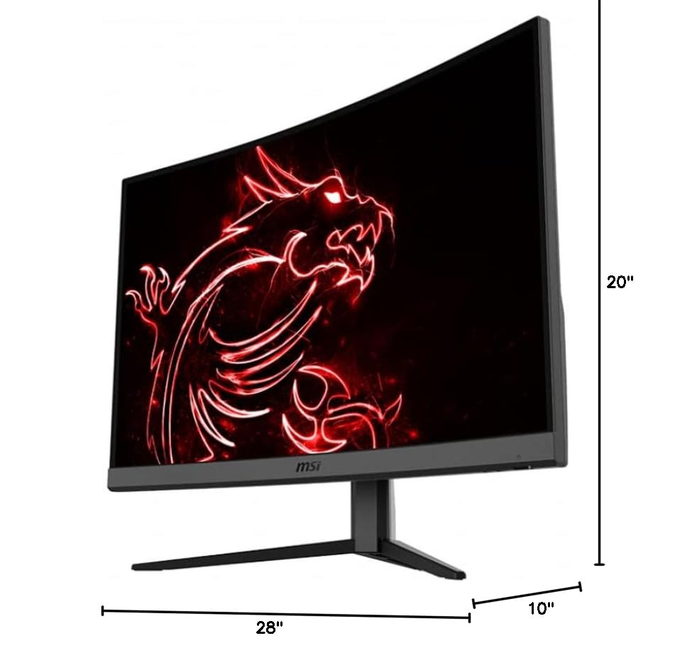 MSI Optix G32C4W 32" FHD Curved Gaming Monitor, 1500R, 165Hz, 1ms, AMD FreeSync (Optix G32C4W)