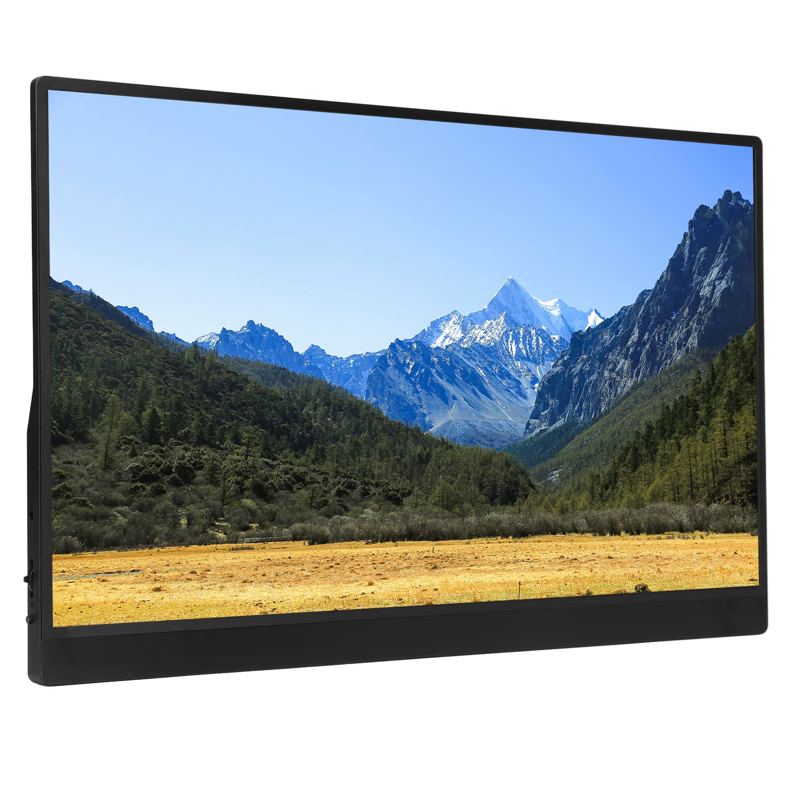 Naroote IPS Touch Screen Monitor, HDR Support Lapotp Monitor Aluminum Alloy 100-240V for Laptop (US Plug)