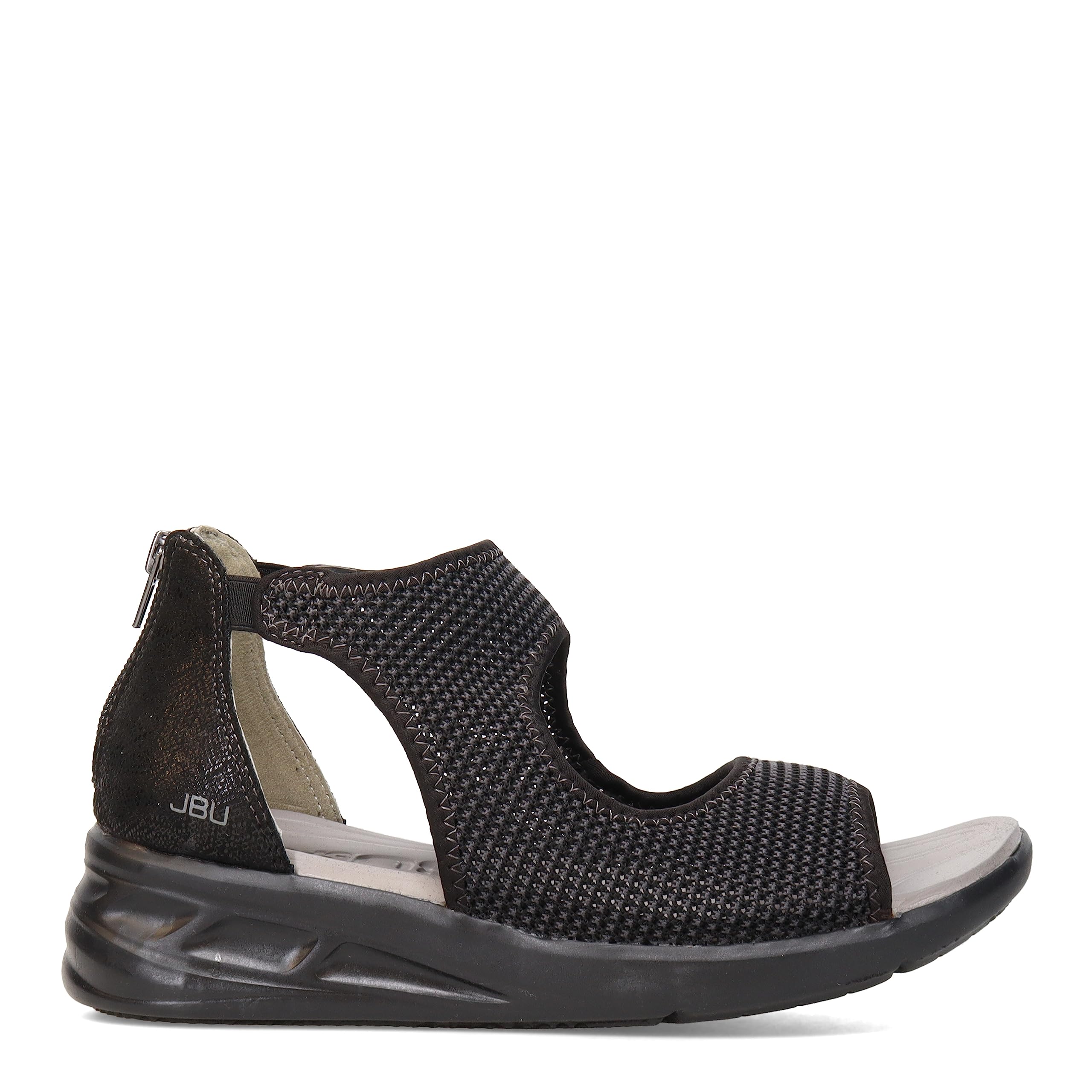 JBU by Jambu Women's Margot Sport Sandal, Black Snake, 11