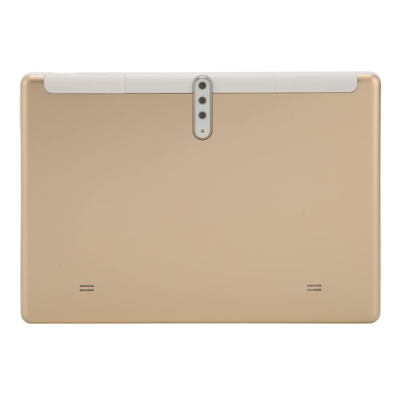Honio 10.1 Inch HD Tablet, 4GB RAM 64GB ROM Calling Tablet 2.4G 5G WiFi 100-240V Gold, 12 for Office (US Plug)