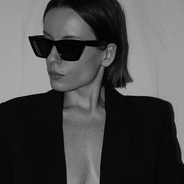 JOOX Polarized Classic Square Cat Eye Sunglasses for Women, Trendy shades with 100% UV protection