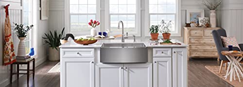 Moen G18121 1800 Series 30-Inch X 21-Inch Stainless Steel 18 Gauge Single Bowl Farmhouse Kitchen Sink